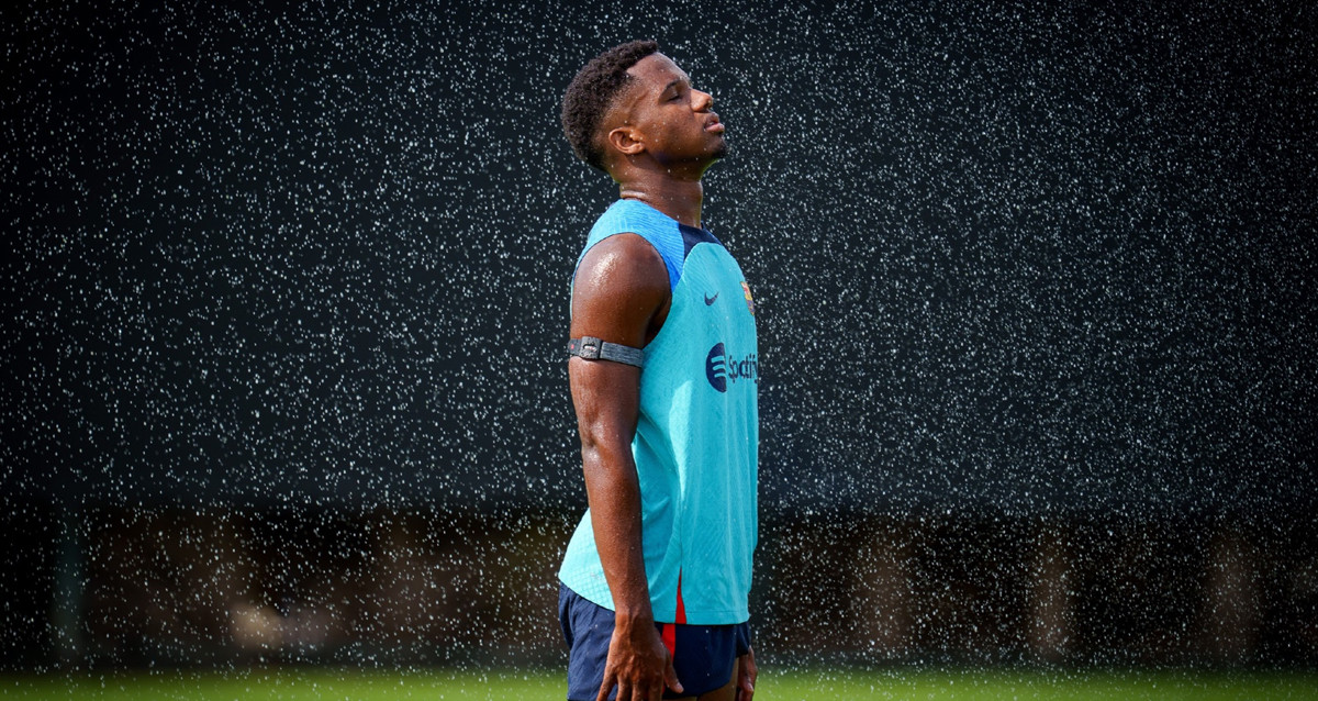 Ansu Fati se frota las manos contra el Villarreal Ansu Fati se frota las manos contra el Villarreal