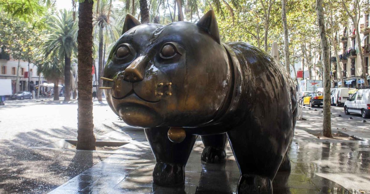 Muere Fernando Botero, autor del mítico gato del Raval