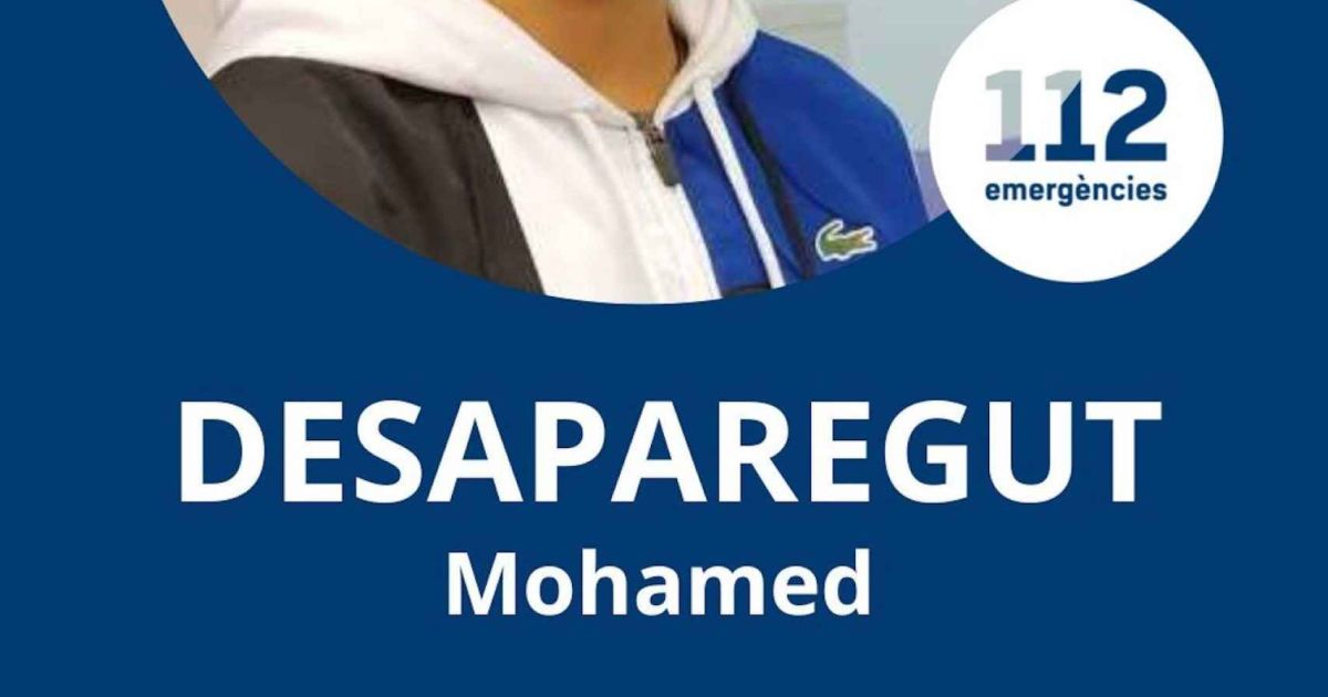 Buscan a Mohamed, un menor de 14 años desaparecido en Barcelona
